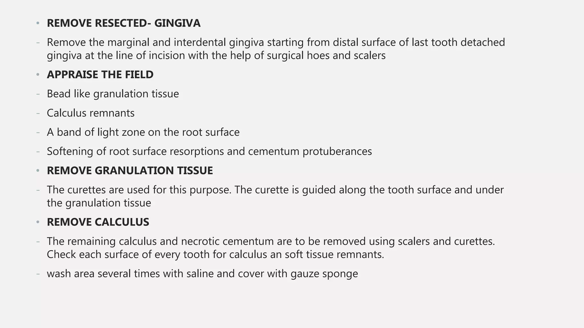 Gingivectomy (oral surgery) | PPTX