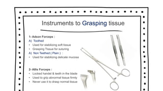Basic surgical instruments | PPTX