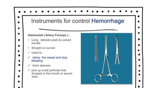 Basic surgical instruments | PPTX