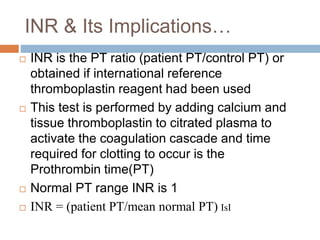 Oral Surgery in Patients on Anticoagulant Therapy | PPTX