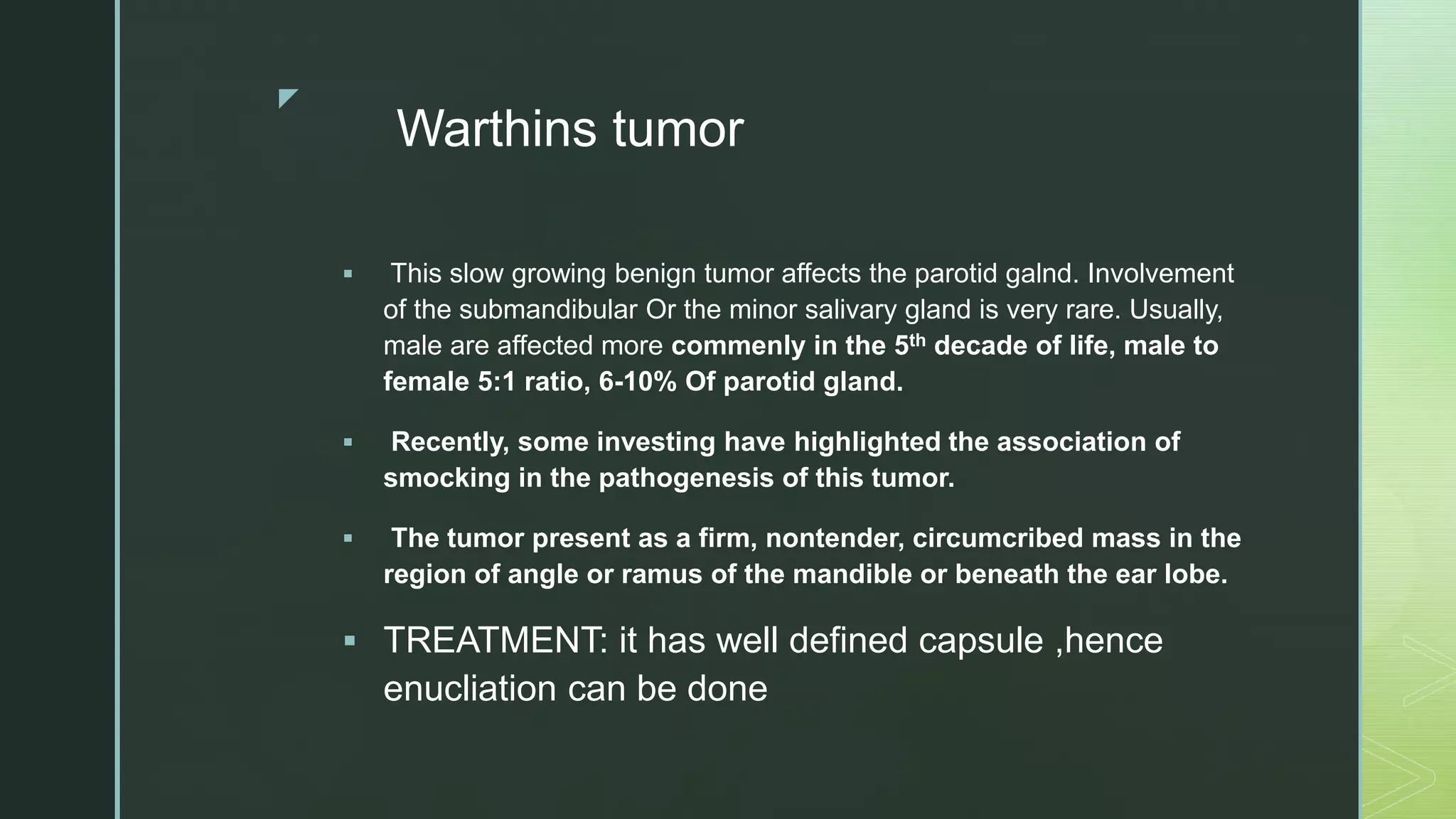salivary glands tumors | PPTX