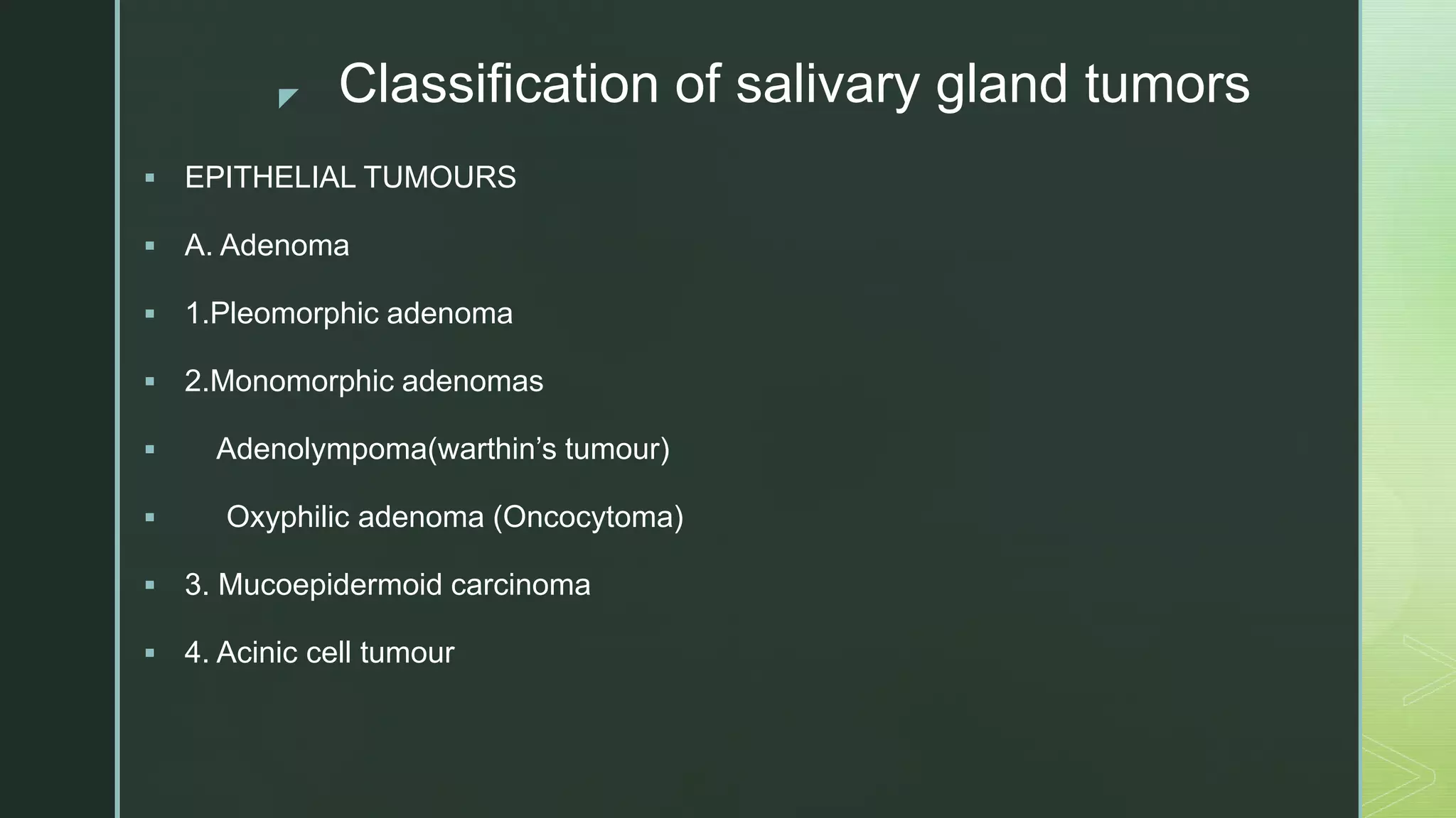 salivary glands tumors | PPTX