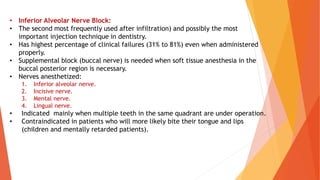 oral surgery - techniques of local anesthesia powerpoint | PPTX