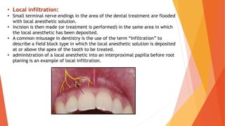 oral surgery - techniques of local anesthesia powerpoint | PPTX