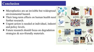 Microplastics impacts on humans presentation | PPTX
