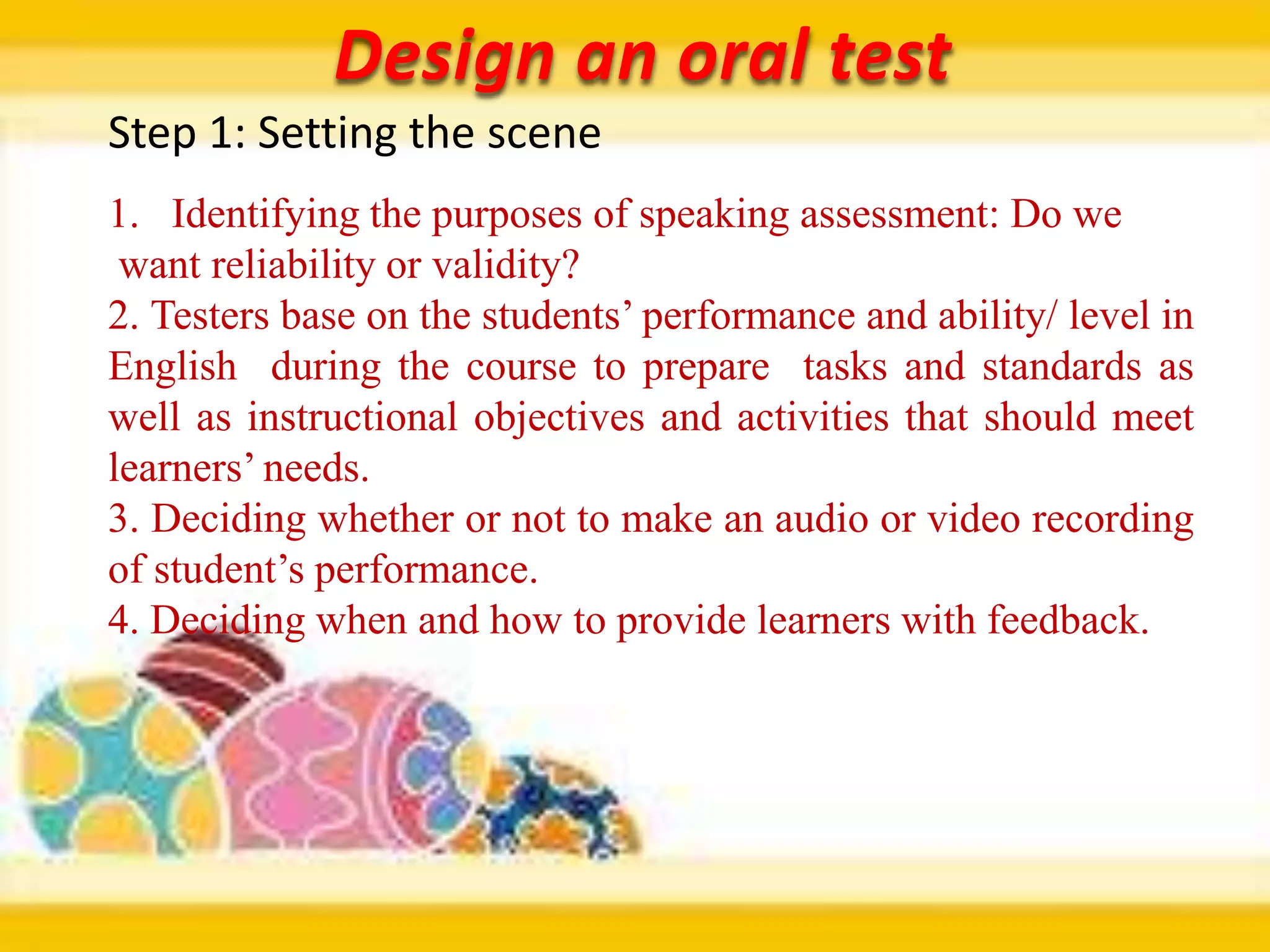 Oral test | PPTX
