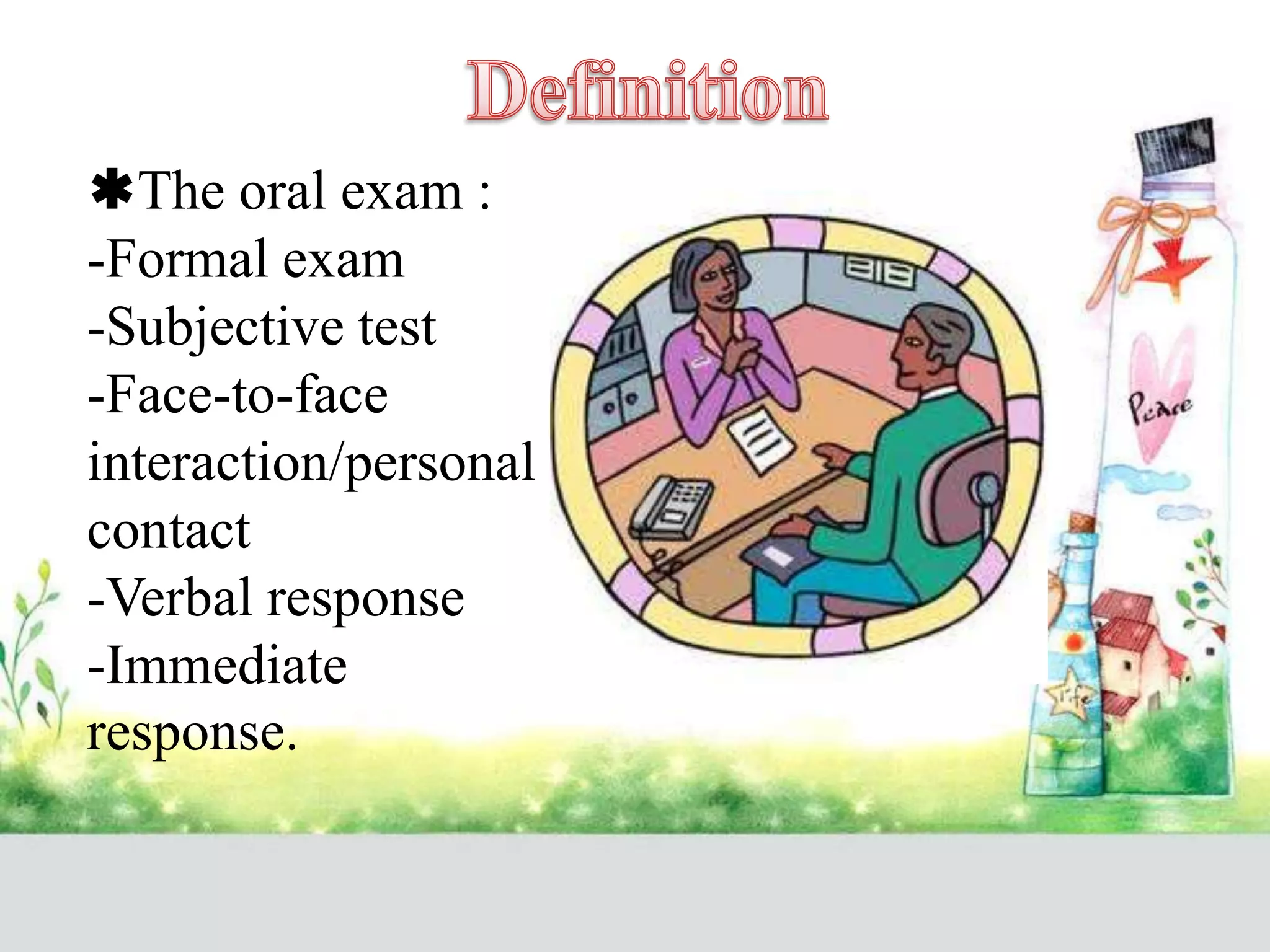 Oral test | PPTX