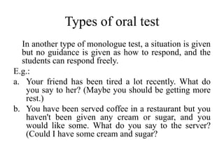 Oral test | PPTX