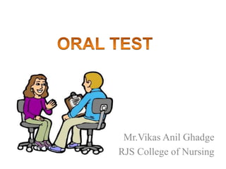 Oral test | PPT