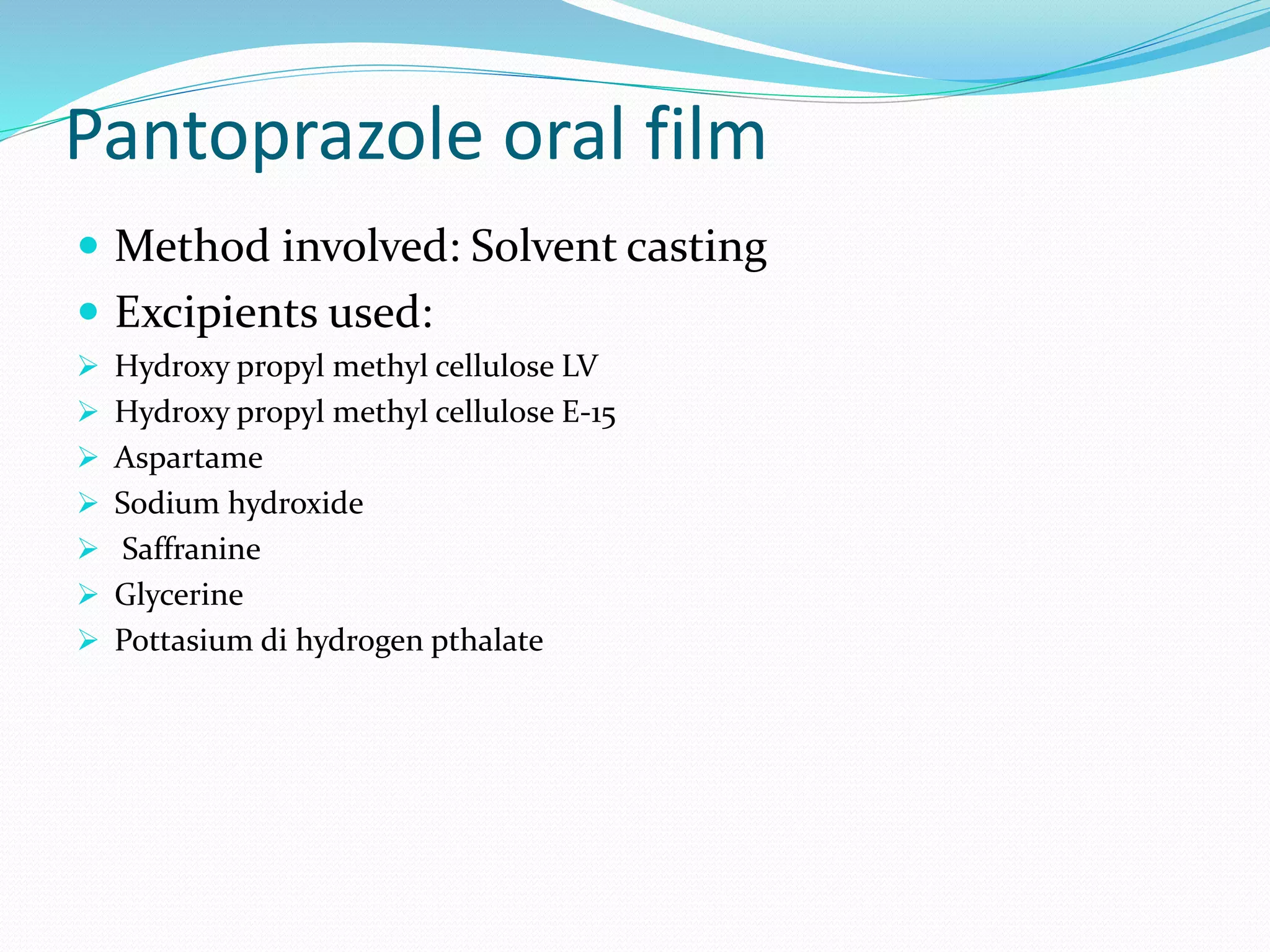 Oral thin film | PPTX