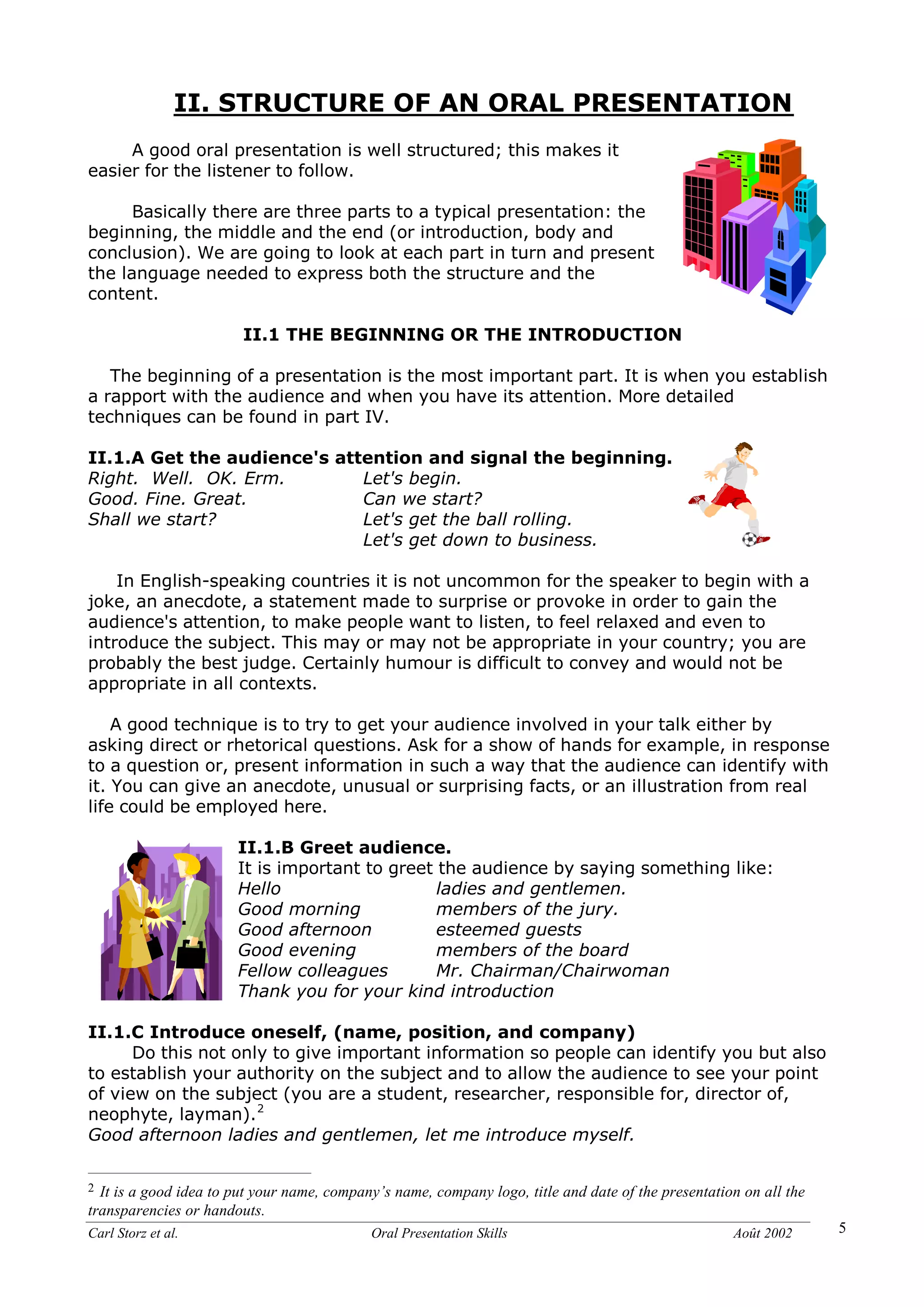 Oral tricks for oral presentations | PDF