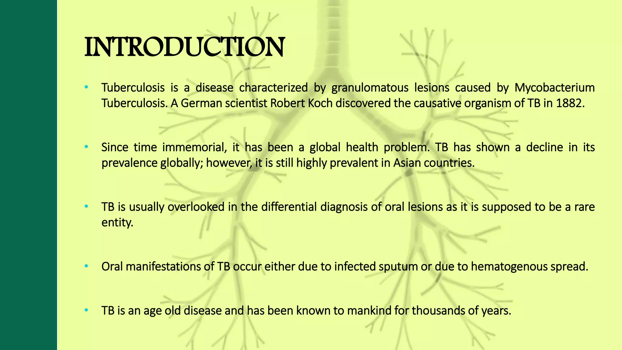 Oral tuberculosis | PPTX