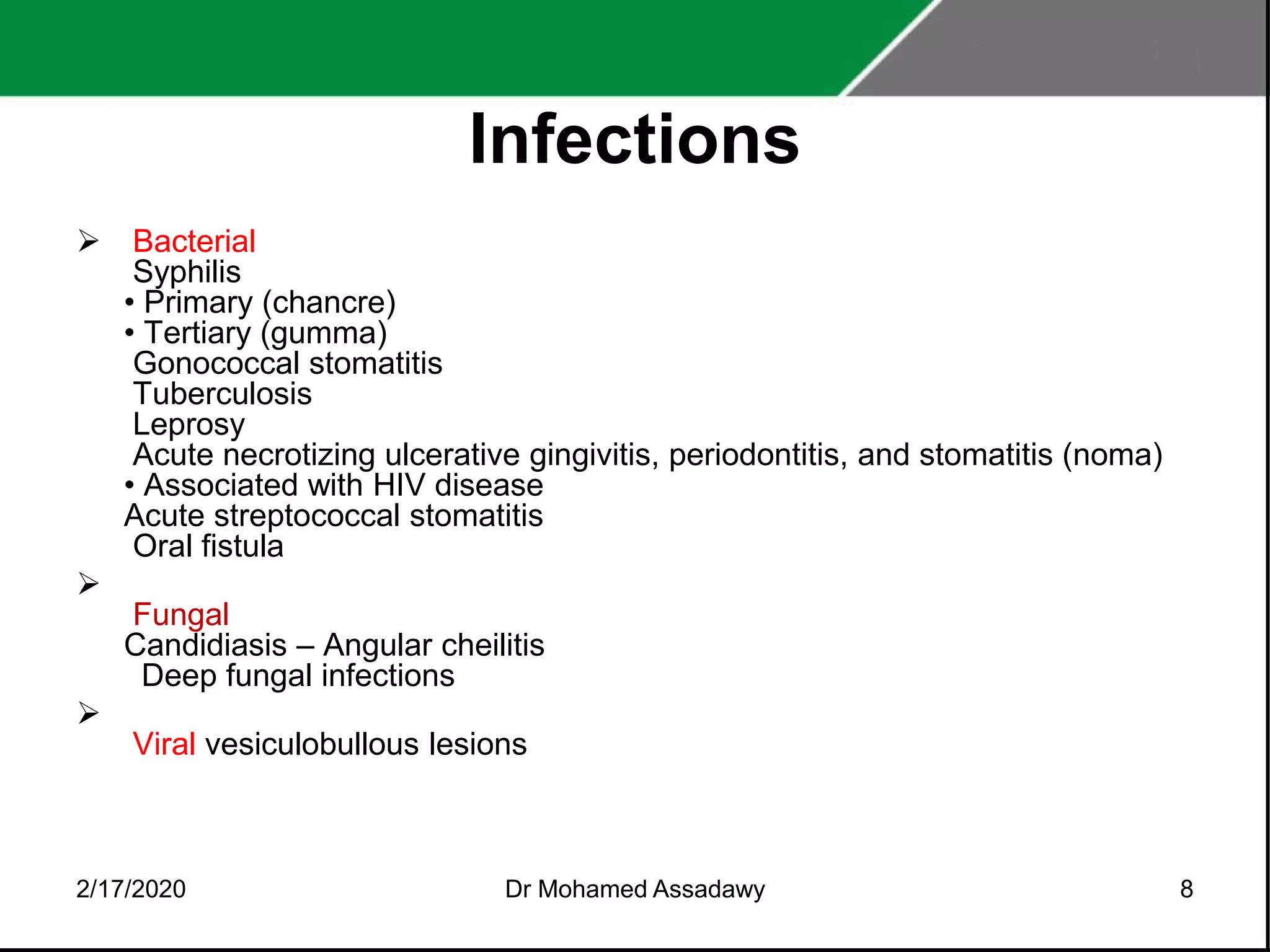 Oral ulceration Dr mohamed assadawy | PPTX