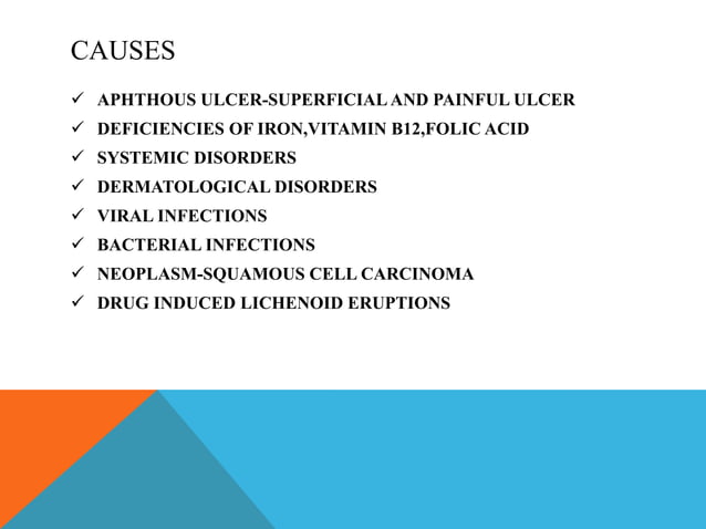Oral ulcers | PPTX