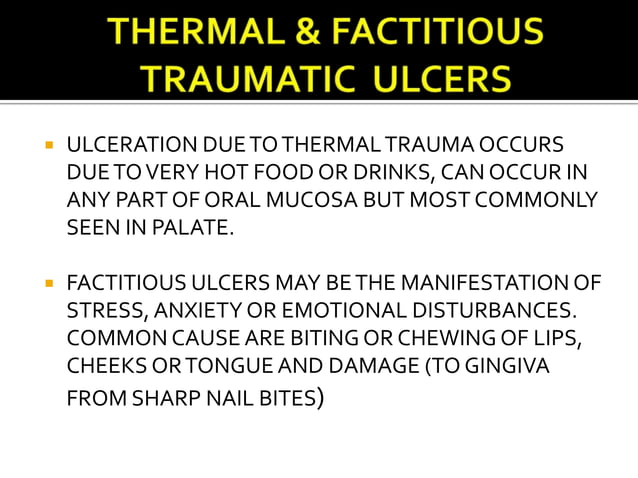 Oral ulcers | PPT