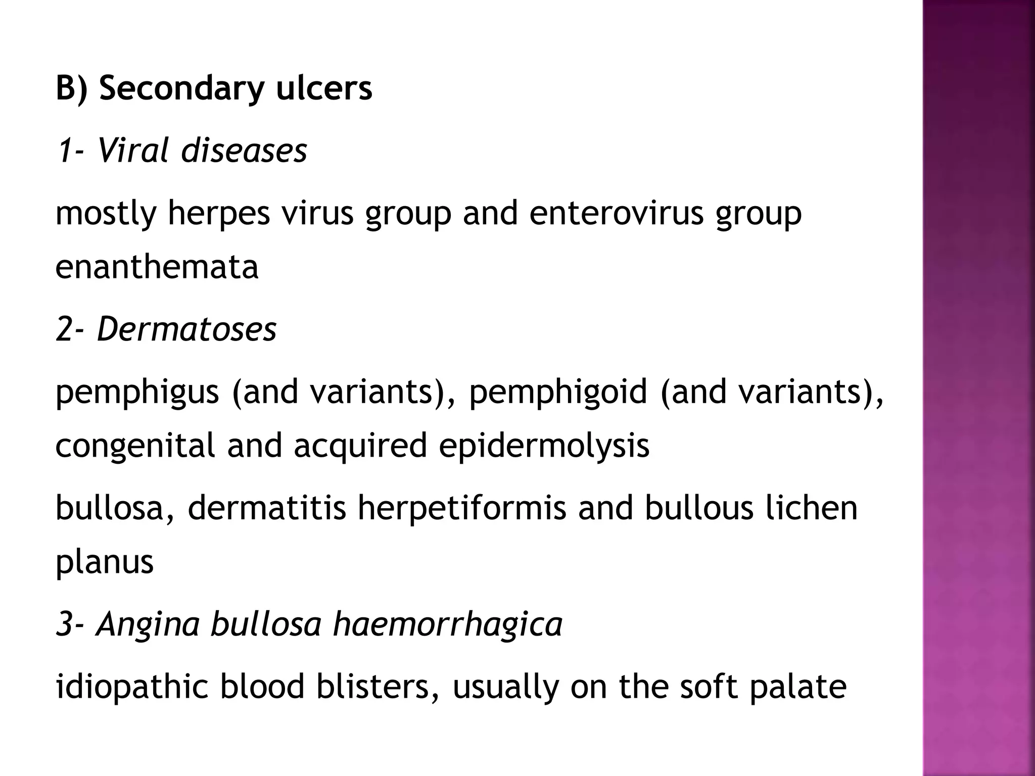 Oral ulcers | PPTX