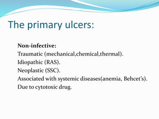 Oral mucosa ulcers.pdf. lecture oral medicine | PDF
