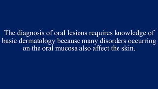 Oral ulcers introduction | PPTX