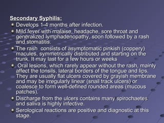 Syphilis Snail Track Ulcers