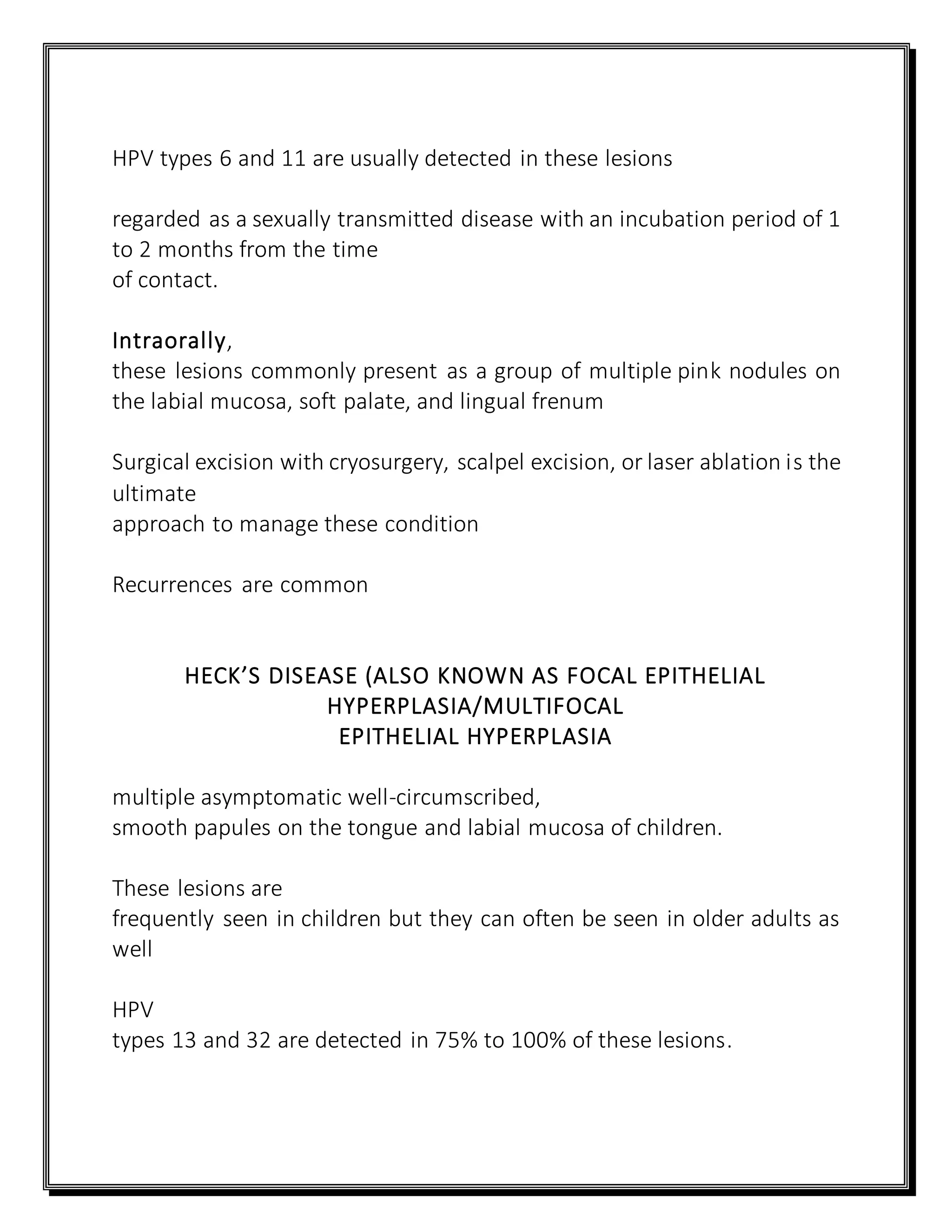Oral viral infections | DOCX