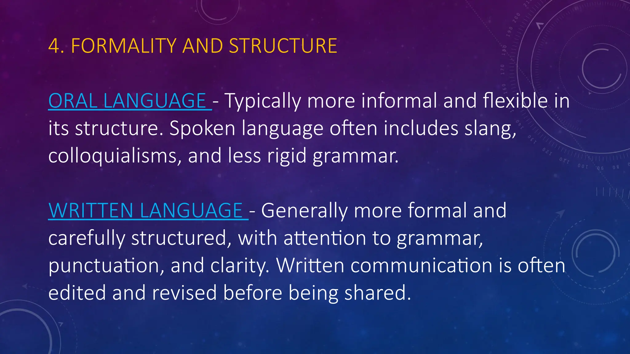 Oral vs. written language. presentation | PPTX