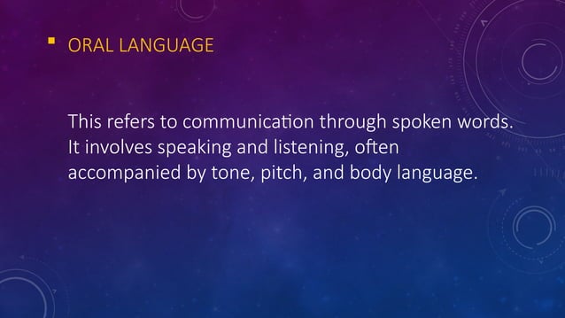 Oral vs. written language. presentation | PPTX