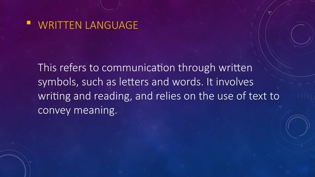 Oral vs. written language. presentation | PPTX