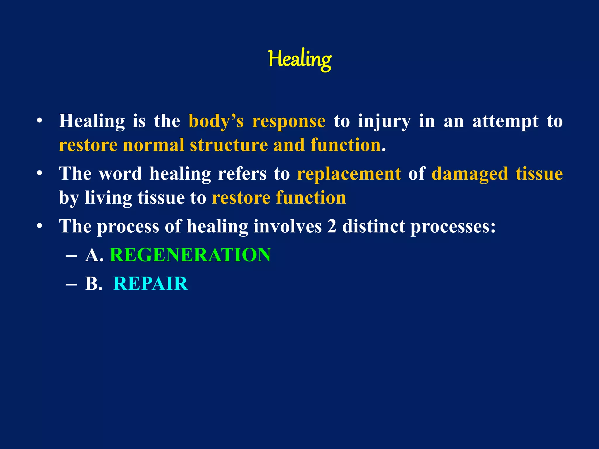 healing of oral wounds | PPTX