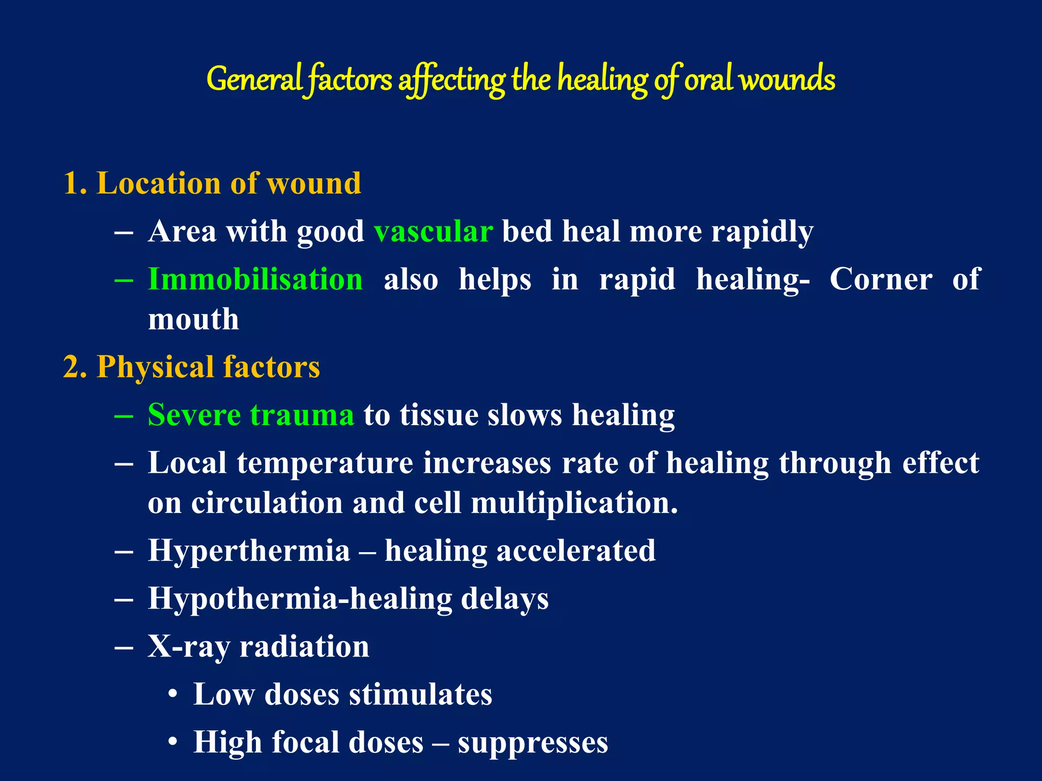 healing of oral wounds | PPTX
