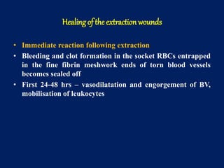 healing of oral wounds | PPTX