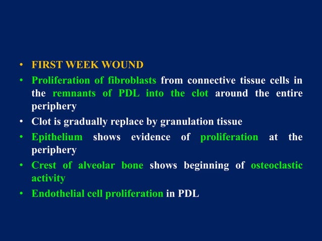 healing of oral wounds | PPTX
