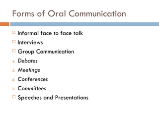 Oral & Written Communication | PPT
