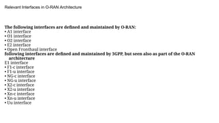 ORAN Fundamental from basics to advance. | PDF