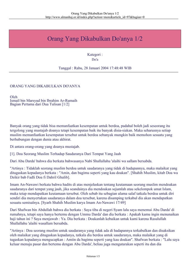 Orang yang-dikabulkan-do-anya-1-2 | PDF