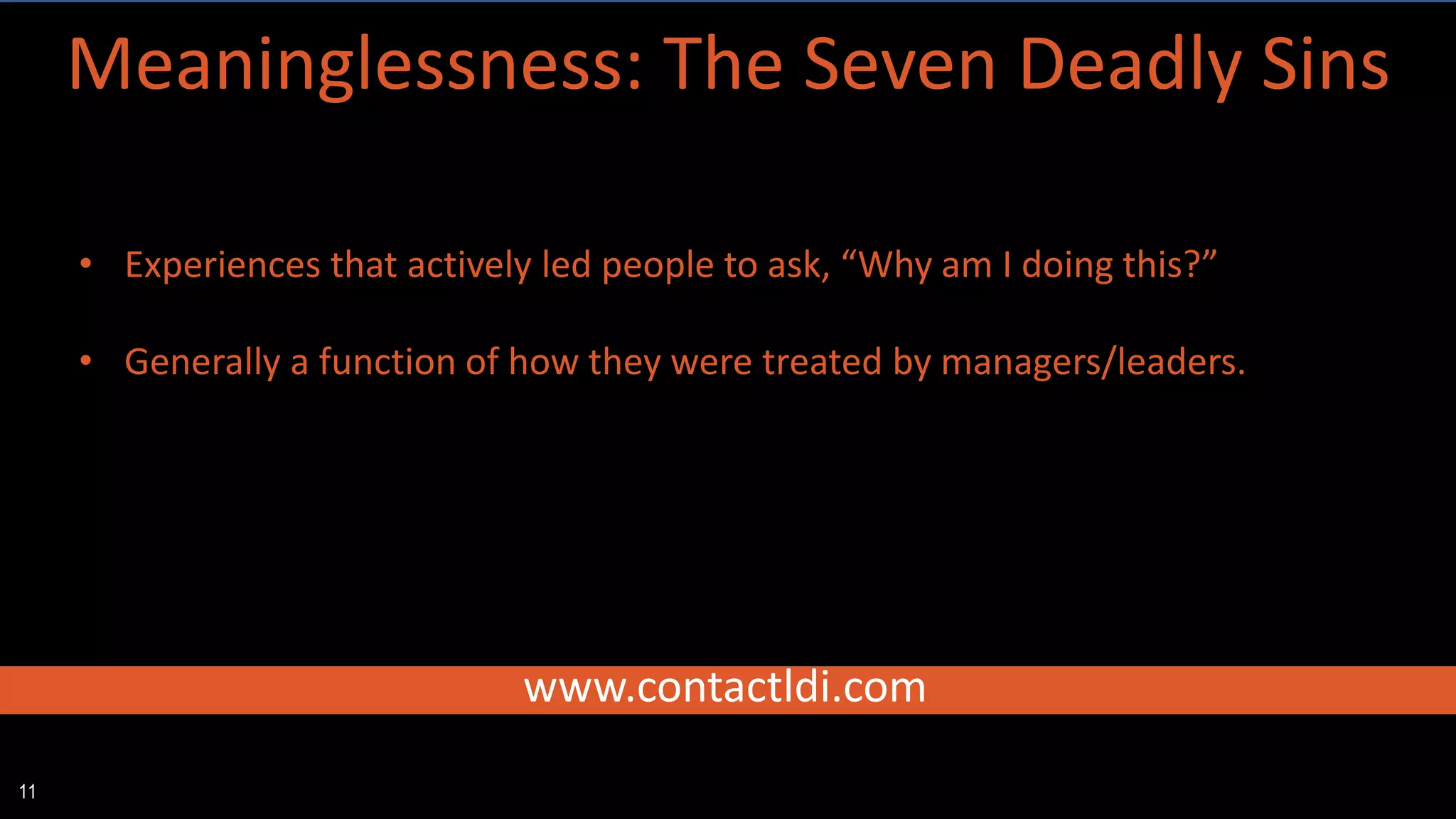 What Makes Work Meaningful or Meaningless? | PPT