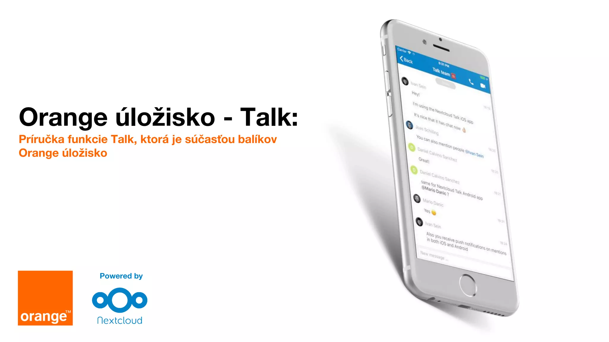 Orange úložisko - Talk | PDF