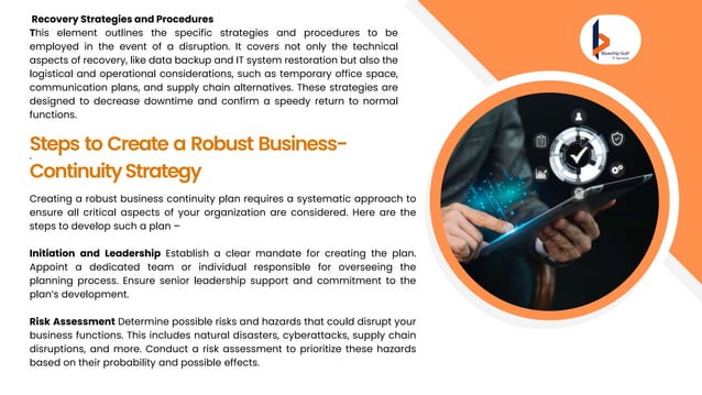 Crafting a Robust Business-Continuity Strategy: Key Steps and Best Practices | PPT | Free Download