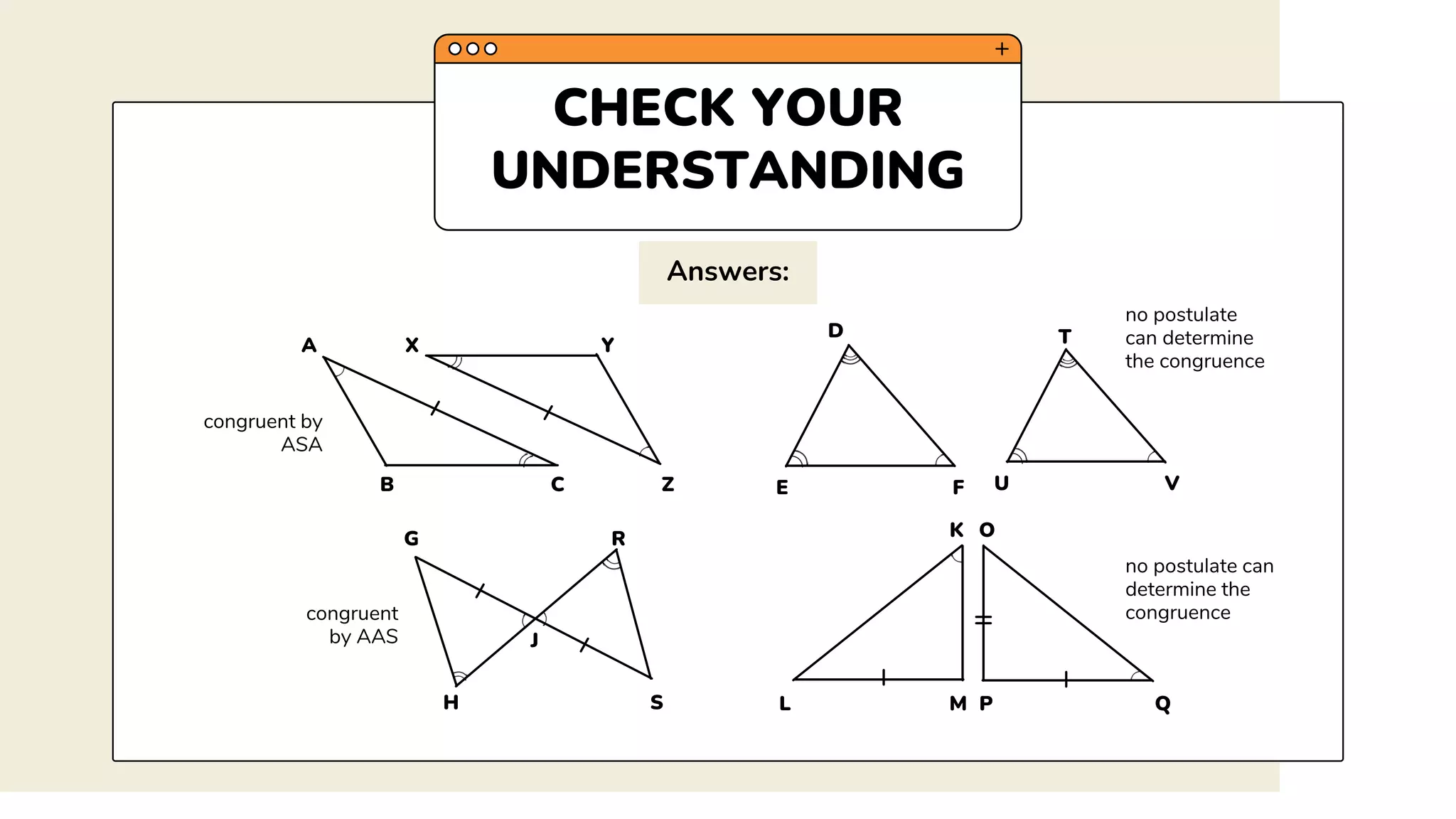 TRIANGLE CONGRUENCE POSTULATES | PPTX