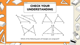 TRIANGLE CONGRUENCE POSTULATES | PPTX