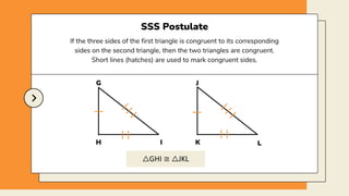 TRIANGLE CONGRUENCE POSTULATES | PPTX