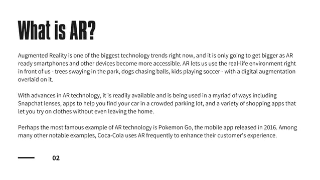 Augmented Reality Weekly Assignment | PDF | Internet | Computing