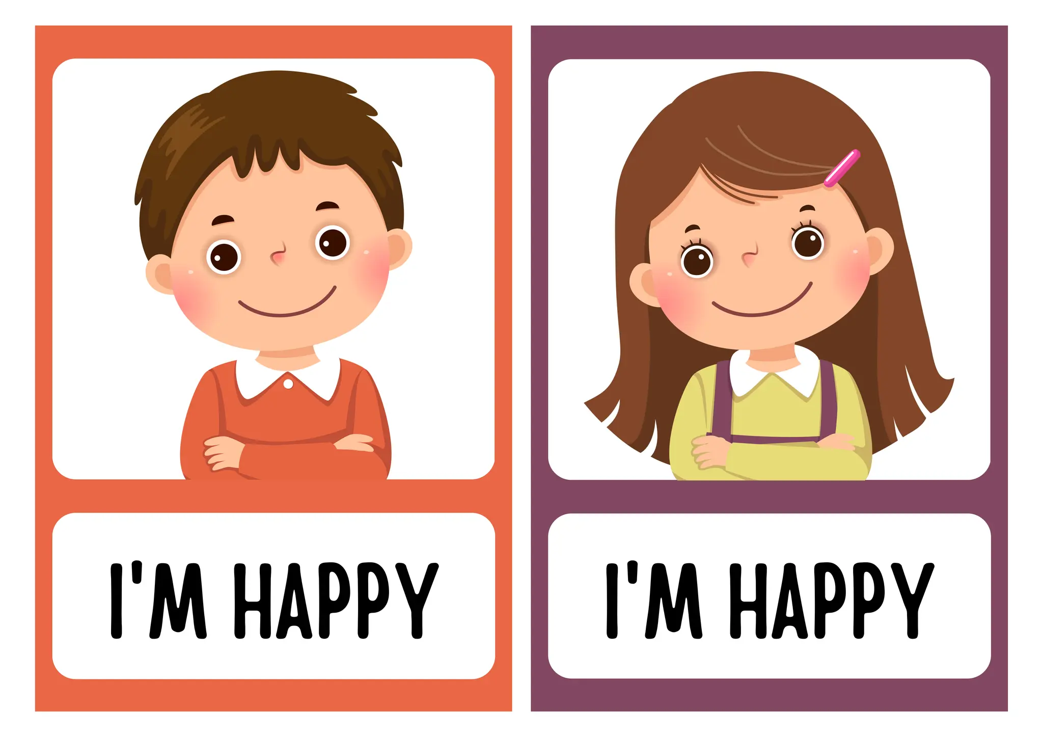 Orange and purple cute feelings and emotions flashcards.pdf