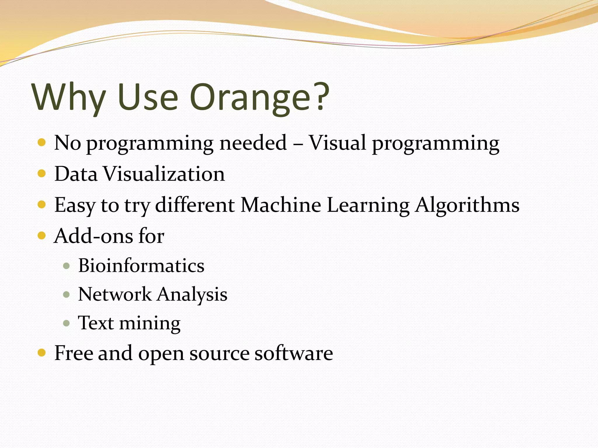 Orange Canvas - PyData 2013 | PPTX