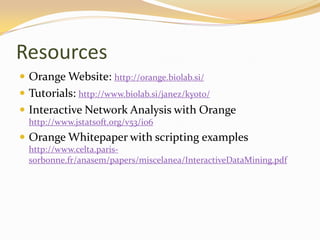 Orange Canvas - PyData 2013 | PPTX