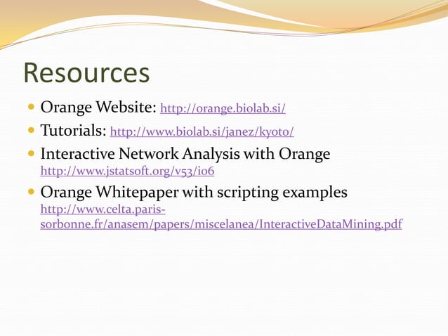 Orange Canvas - PyData 2013 | PPTX