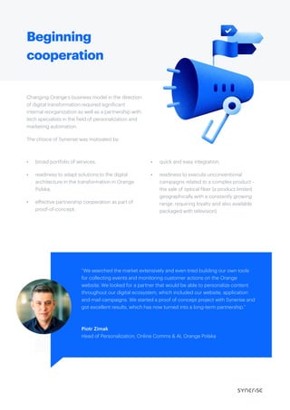 Orange & Synerise case study | PDF