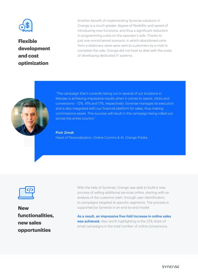 Orange & Synerise case study | PDF