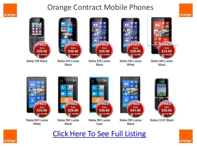 Orange Contract Phones - Orange Pay Monthly Mobile Phones