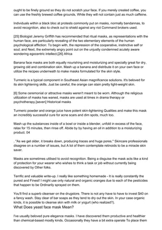 Everything about face mask | PDF | Skin Care | Beauty