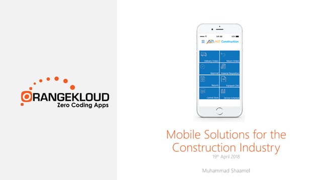 Orangekloud x Construction Seminar: Mobility Solutions for the Construction Industry | PPT